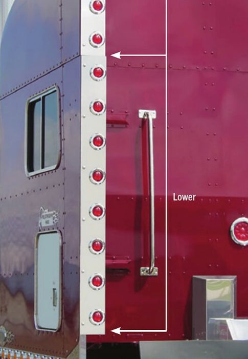 Roadworks Unibilt Rear Vertical Extensions w/ Lights for PB Lower ...