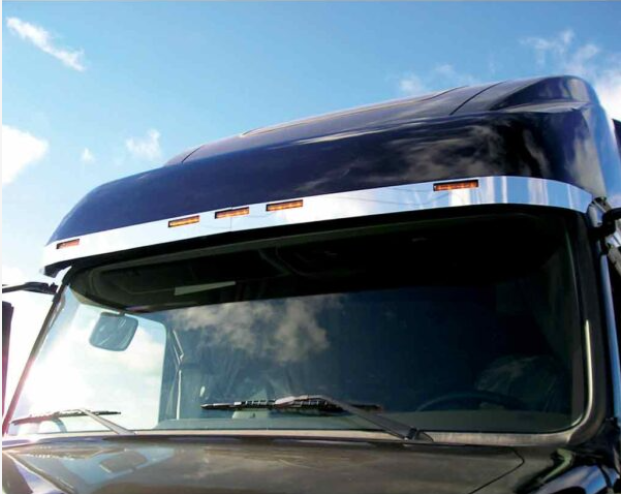 Volvo VN/VNL/VHD 3" Sun Visor Extension Trim | The New Vernon Truck Wash
