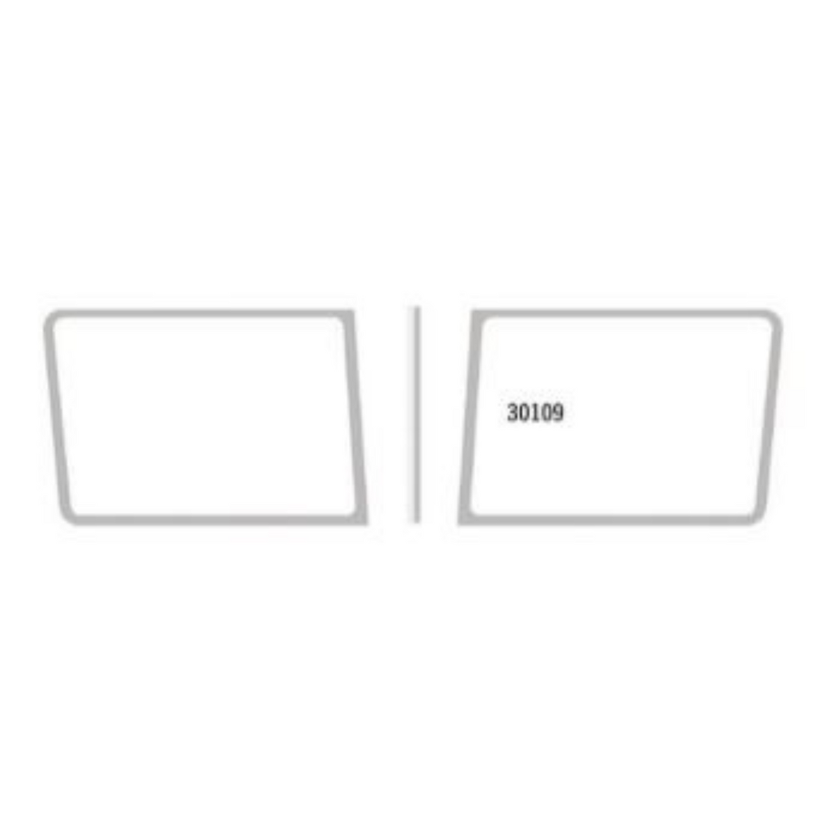 RoadWorks 30109 – 3-Piece Stainless Windshield Trim for Peterbilt 2 ...