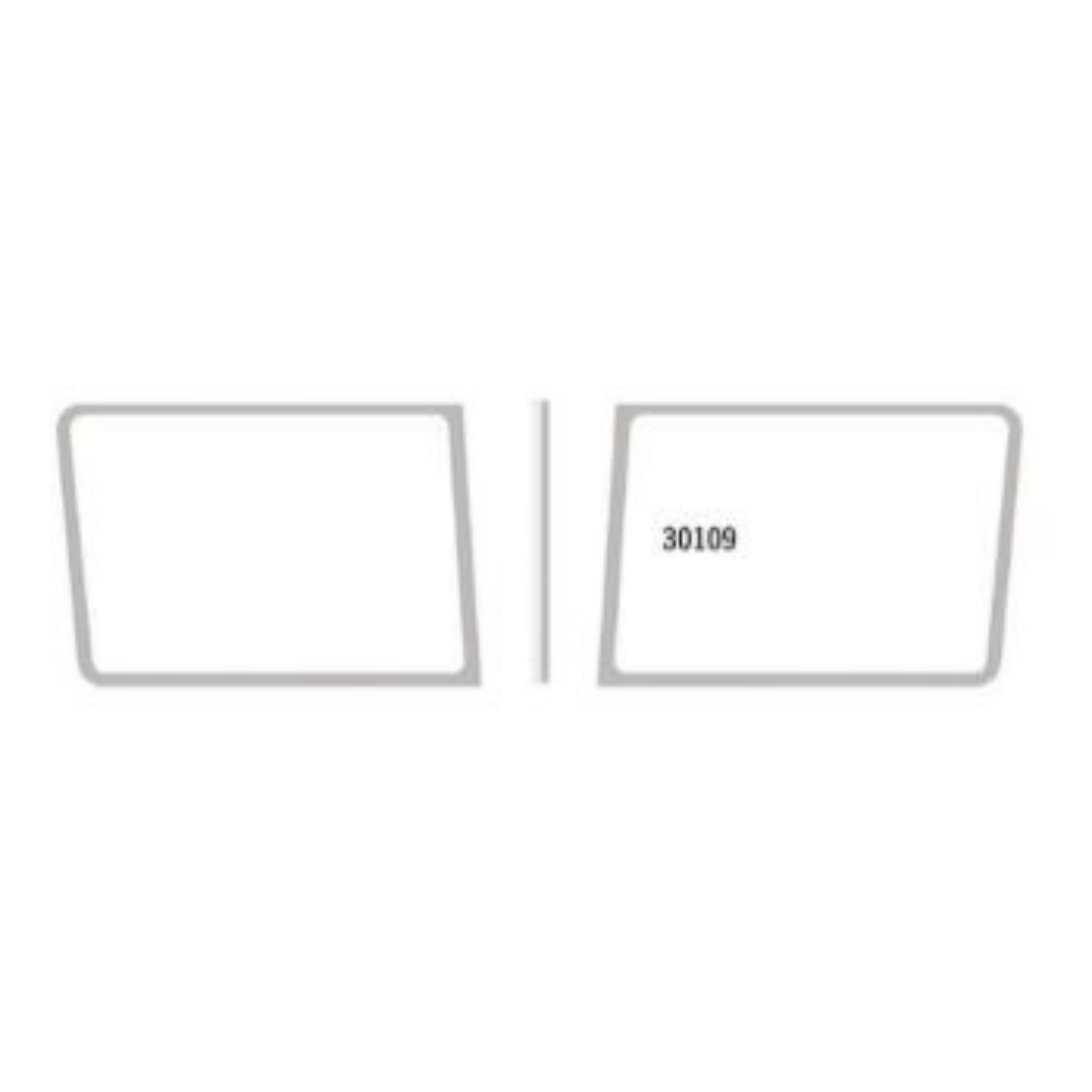RoadWorks 30109 – 3-Piece Stainless Windshield Trim for Peterbilt 2 ...