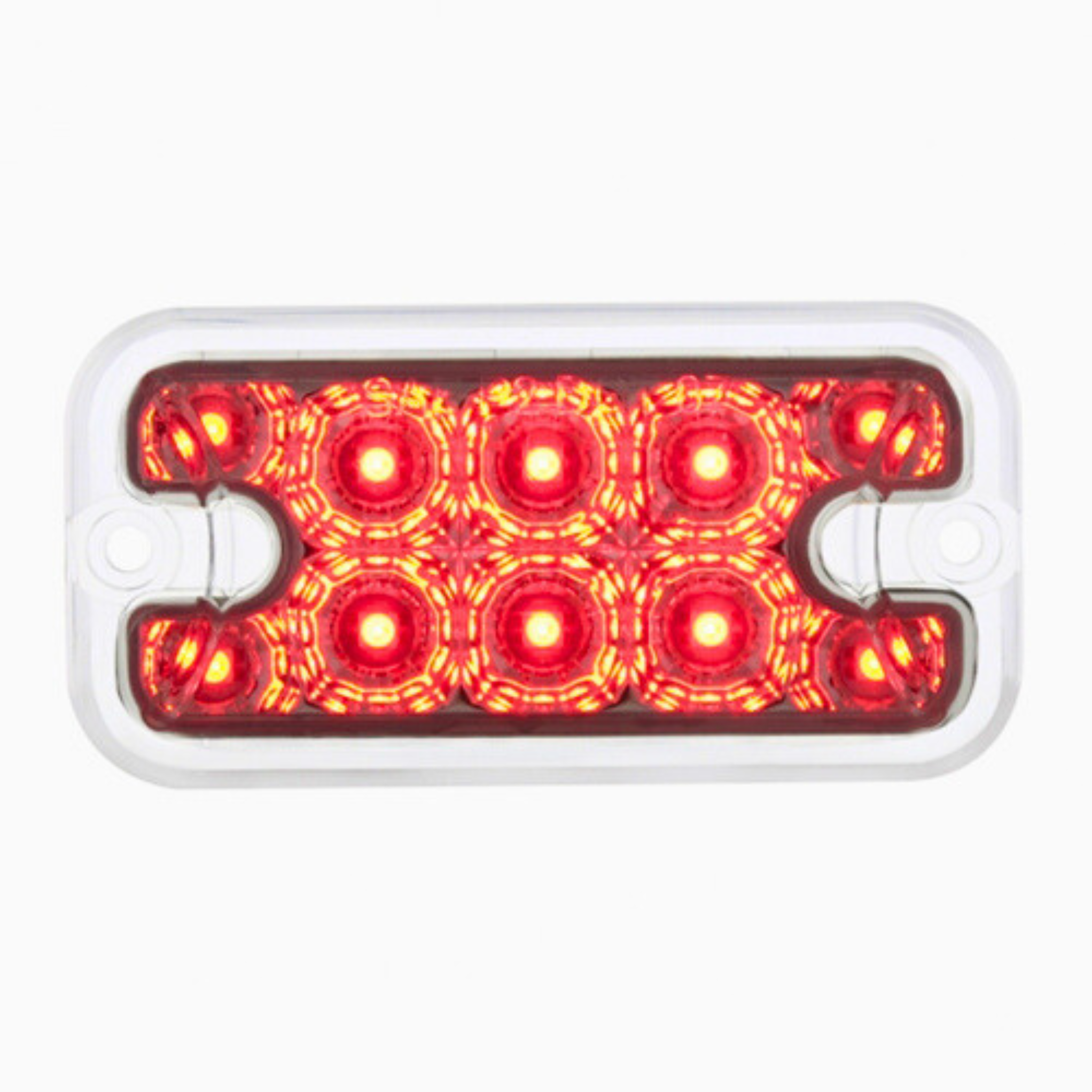 United Pacific – 10 LED Dual Function Rectangular Light With Reflector ...